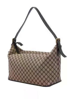 Celine 2000 Macadam Canvas Triomphe Handbag - Neutrals