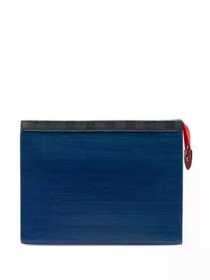 LOUIS VUITTON Epi Pochette Voyage Mm Clutch Bag - Blue