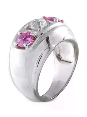 LB EXCLUSIVE Sapphire And Diamond Ring - Silver