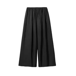 NOCTURNE Elasticated Wide-leg Pants - Black