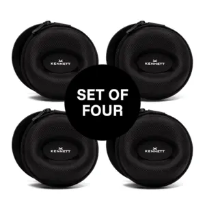 KENNETT WATCHES & ACCESSORIES Set Of Four Kennett Watch Travel Cases - Black