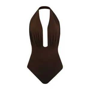 NUAJE NUAJE Rosalie Ruched One-piece Swimsuit - Brown
