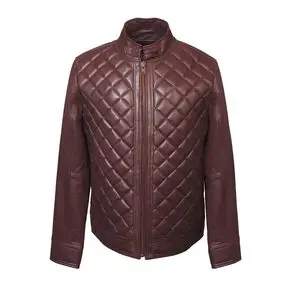 ZASTASTUDIO Single Malt Quilted Leather Jacket - Brown