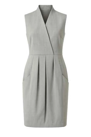 CONQUISTA Woven Sleeveless Dress - Grey