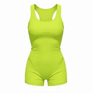 BRASINI SWIMWEAR Lenox Onesie Neon - Yellow