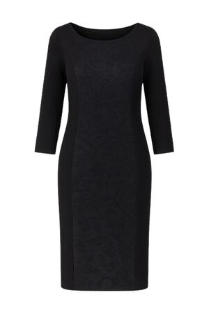 CONQUISTA Lace Detail Stretch Dress