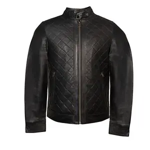ZASTASTUDIO Single Malt Quilted Leather Jacket - Black