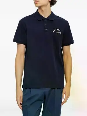 Balmain Logo-print Cotton Polo Shirt