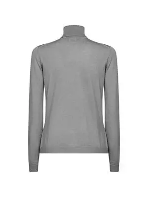 BLANCA VITA Virgin Wool Fine-knit Turtleneck Sweater