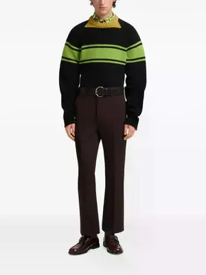 Marni Pressed-crease Trousers - Brown