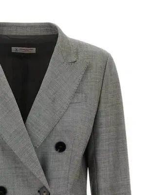 Alberto Biani Double-breasted Grisaille Blazer
