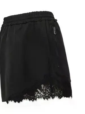 Pinko Lace-trim Drawstring Shorts