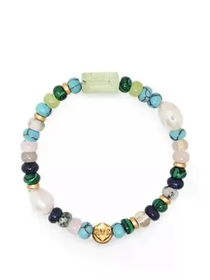 NIALAYA JEWELRY Beaded Pearl Bracelet With -tone Hardware - Gold
