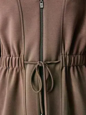 Joseph Ribkoff Drawstring-waist Zip-up Mini Dress