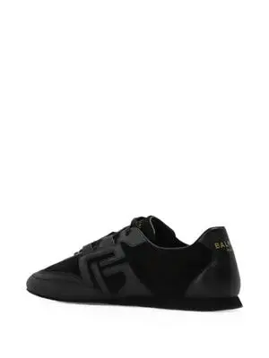 Balmain Logo-patch Leather Sneakers