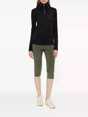 JIL SANDER Quarter-zip Turtleneck Top