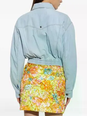 Versace Elasticated-waist Denim Jacket