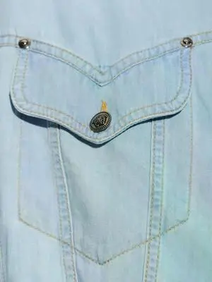 Versace Elasticated-waist Denim Jacket