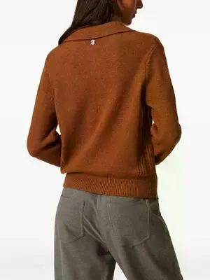 TWINSET Embellished Polo-collar Jumper