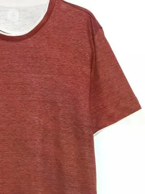Eleventy Layered-effect T-shirt - Red