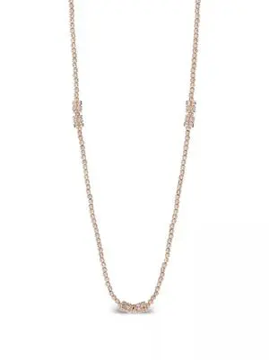 OFFICINA BERNARDI 18k Rose Gold Moon Sphere Necklace With Diamonds And Rubies