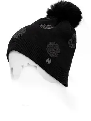 Joseph Ribkoff Sequin-embellished Pom-pom Beanie Hat