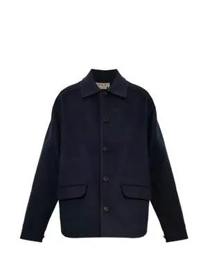 Marni Button-up Flap-pocket Coat