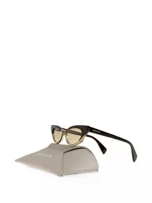 Alexander McQueen Tortoiseshell-effect Cat-eye Sunglasses