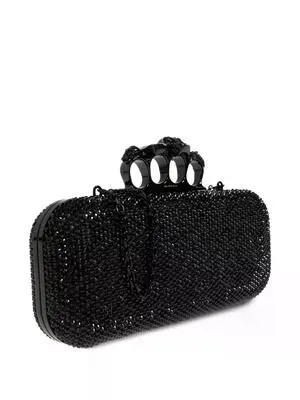 Alexander McQueen Knuckle Crystal-embellished Clutch Bag