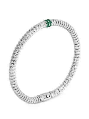 OFFICINA BERNARDI Enigma S Emerald And Diamond Bracelet - Silver