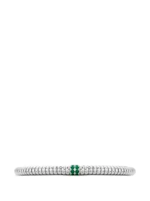 OFFICINA BERNARDI Enigma S Emerald And Diamond Bracelet In 18k White Gold