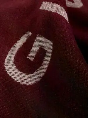 Givenchy Logo-intarsia Frayed Scarf