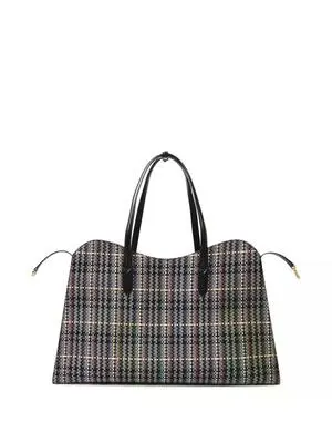 Stella McCartney Checked Woven Tote Bag