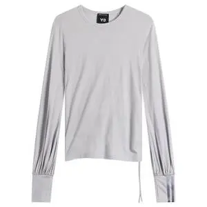 Y3 Chince Drape Long Sleeve Top