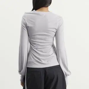 Y3 Chince Drape Long Sleeve Top