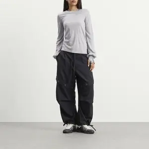 Y3 Chince Drape Long Sleeve Top