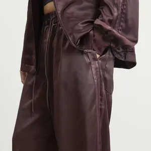Y3 Satin Track Pants With Gradient Stripes