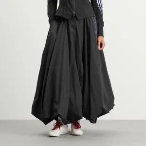 Y3 Balloon Midi Skirt With 3 Stripes Detail