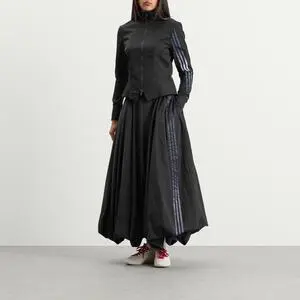 Y3 Balloon Midi Skirt With 3 Stripes Detail