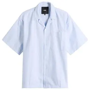 END. Fast Shirt With Camp Collar And Embroidered Detail