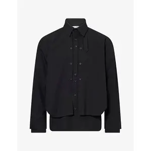 CRAIG GREEN Layered Detachable-panel Cotton Shirt - Black