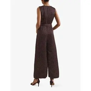 PHASE EIGHT Janine Spot-print Woven Jumpsuit