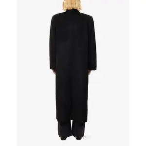THE FRANKIE SHOP Gaia Double-breasted Wool-blend Coat - Black