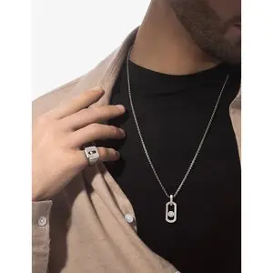 Messika Move Titanium And Diamond Signet Ring