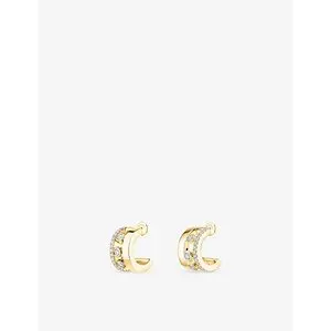 Messika Move Romane 18ct Gold Diamond Earrings - Yellow