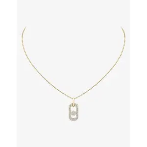 Messika Messika So Move Pave 18ct Gold And Diamond Necklace Yellow