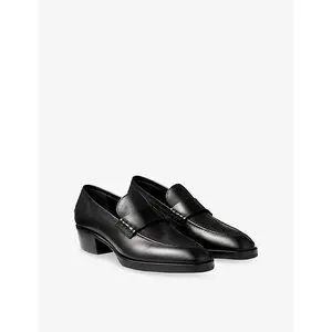 JIMMY CHOO Wilder Leather Loafers