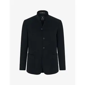 Boggi Milano Diagonal Regular-fit Stretch Wool-blend Blazer