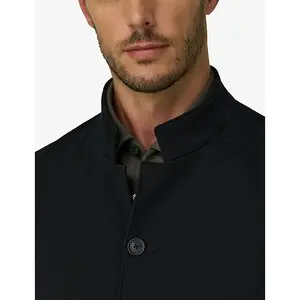 Boggi Milano Diagonal Regular-fit Stretch Wool-blend Blazer