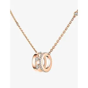 Messika Move Romane 18ct Rose-gold And 0.31ct Diamond Necklace